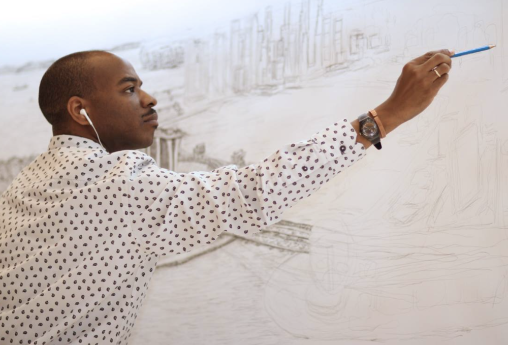 Il dessine, de mémoire, tous les détails d'une ville entière - Elaee